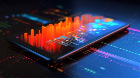 휴대폰 3d 렌더링 그래프 It용 데이터를 화면 배경에 시각화 핸드폰 배경 휴대 배경 휴대폰 배경 이미지 Hd 핸드폰 휴대 휴대폰 배경 사진 무료 다운로드