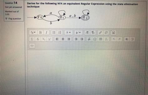 Solved Derive For The Following Nfa An Equivalent Regular