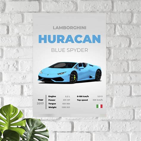 Huracan Supercar Poster Oye Aalsi