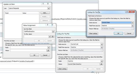 Using Sharepoint Designer Loops To Update A Field In A List When The Field In Another List Is
