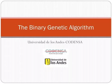 Ppt The Binary Genetic Algorithm Powerpoint Presentation Free Download Id4731186