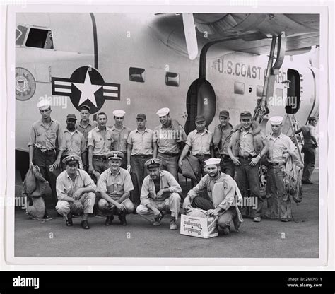 This Image Shows Us Coast Guardsmen Who Were Evacuated From The