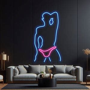 Sexy Man Neon Signs Custom Neon Signs