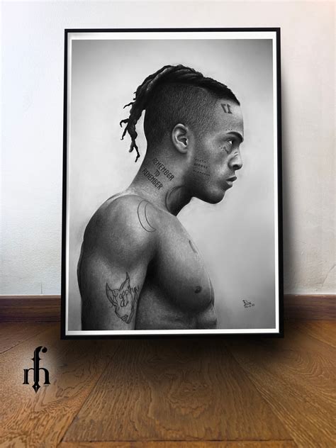 Xxxtentacion Drawing Prints Etsy