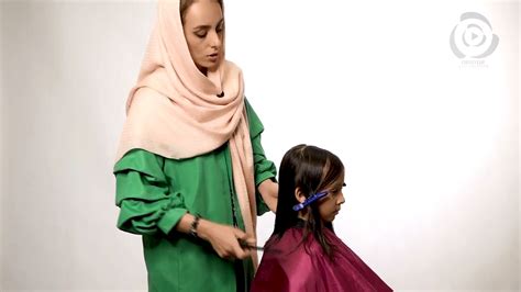 آموزش مدل کوتاهی مو دخترانه نماشا