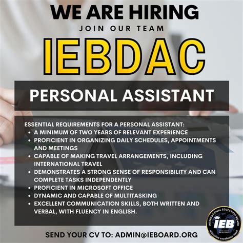 Deepthi Parab On Linkedin 🔊 We Are Hiring For Personal Assistant 💫 Job Description As A