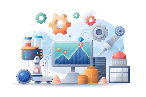 Premium Photo Ai Machine Learning And Production Optimization Icons