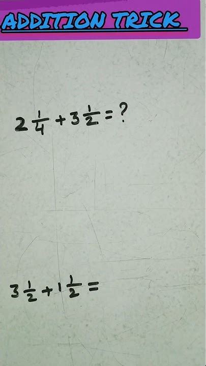 Fraction Addition Of Fraction Shortfeed Shortvideo Youtubeshorts