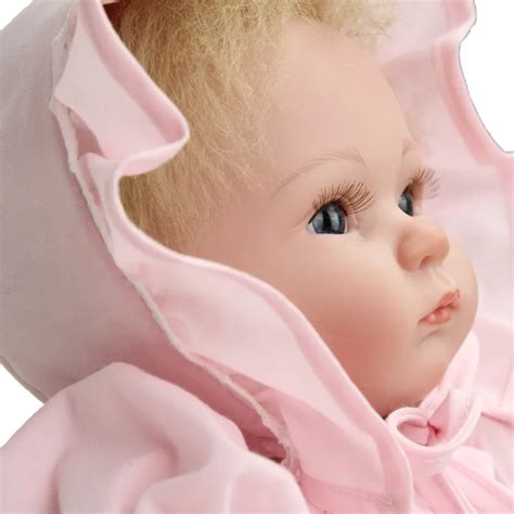 Hot Sale Inch Reborn Baby Doll Soft Silicon Cloth Body Implanted Mohair Realistic Newborn