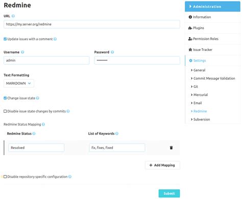 Configuration SCM Manager