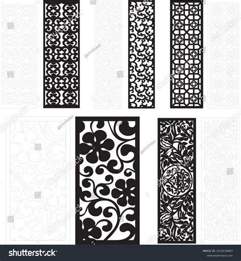 Laser Cut Template Leaf Cnc Cutting Stock Vector Royalty Free