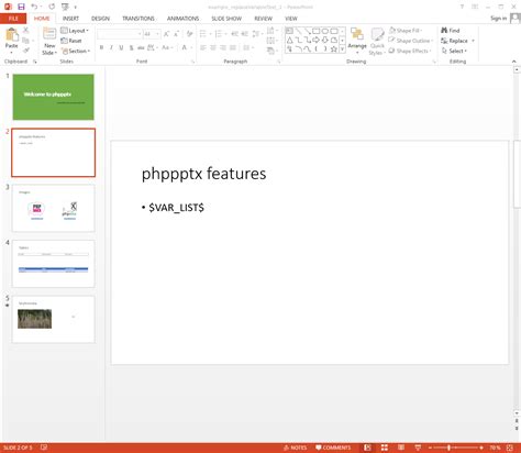 Replacevariabletext Replaces Placeholder Variables With Text Phppptx