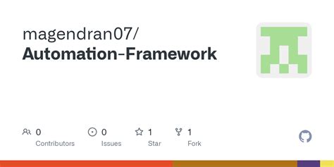 GitHub Magendran Automation Framework