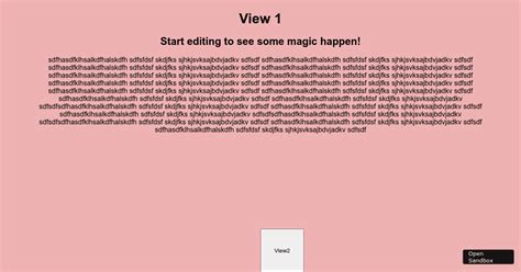 Slide Over Working Codesandbox