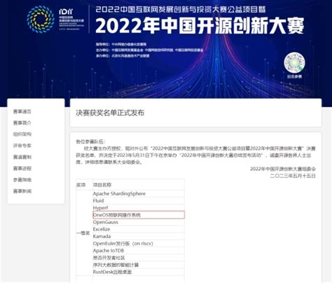 中移物联oneos荣获2022年中国开源创新大赛一等奖 物联网频道 中国青年网