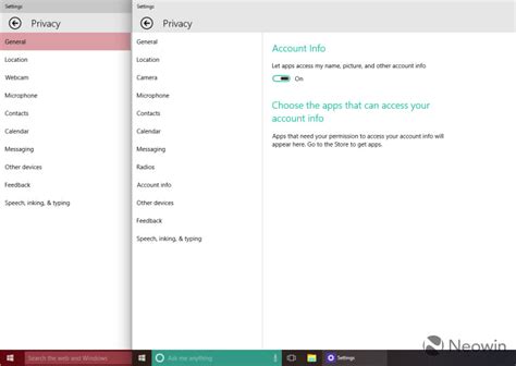 Microsoft Adds More Privacy Options In Windows 10 Preview Build 10061 Neowin