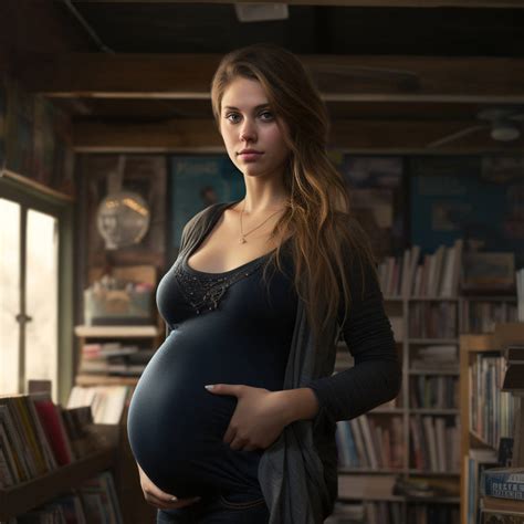 Pregnant College Student 11 5 Months Imperfect 2 By Aipregnant On