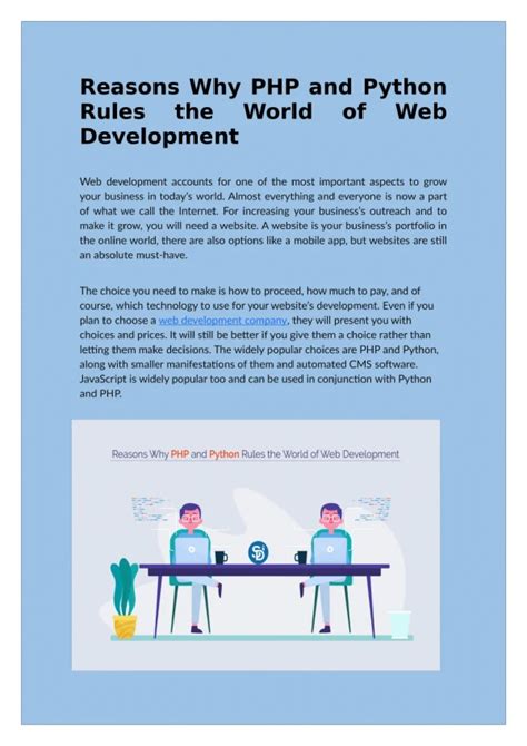 Ppt Reasons Why Php And Python Rules The World Of Web Development