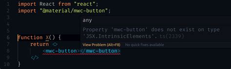 Using With React Or Preact Typescript · Issue 2253 · Material Componentsmaterial Web · Github
