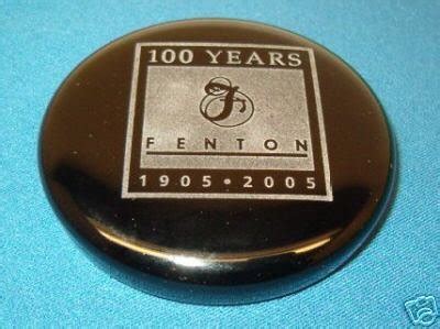 Fenton Art Glass 100th Anniversary Black Logo Disk 30599427