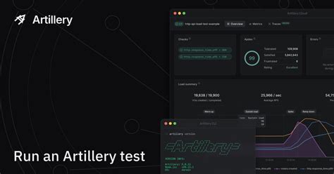 run an artillery test artillery docs