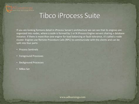 Tibco Iprocess Suite Ppt