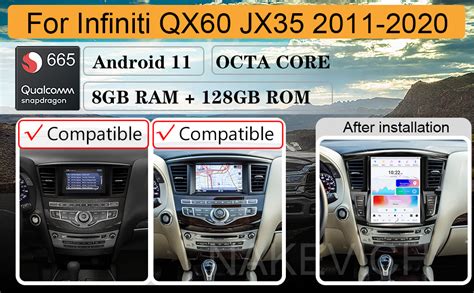 Nakevich 12 1 Inch Qualcomm Android 11 Car Radio For Infiniti Qx60 Jx35 2011 2020