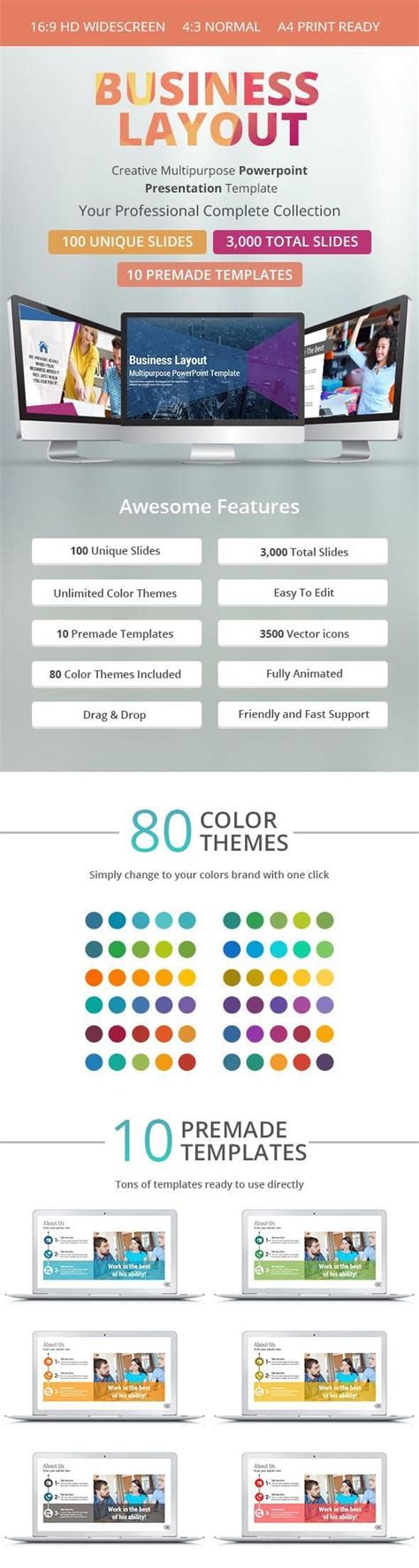 Business Layout Powerpoint Presentation Template