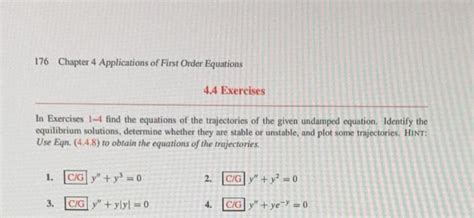 Solved 176 Chapter 4 Applications Of First Order Equations