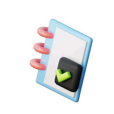 Premium Photo 3d Checklist Illustration