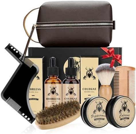 Beard Care Kit Fathers Day Ts For Men 9 Pcs Ultimate