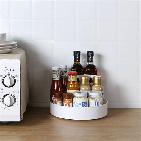 Въртяща се на 360 тава за съхранение Lazy Susan Грамофон Органайзер Стелажи за подправки