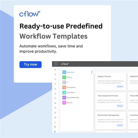 Cflow On Linkedin Workflowtemplates Predefinedworkflows Efficiencyboost