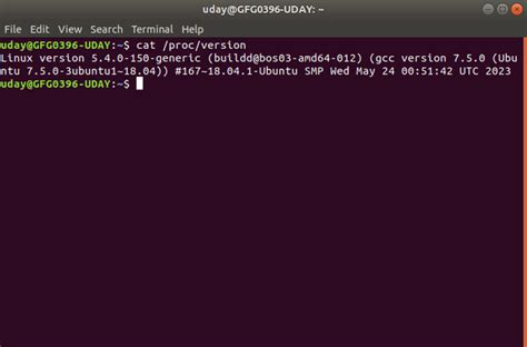 How To Check Kernel Version In Linux Geeksforgeeks