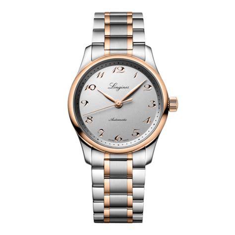 Longines Master Collection 오토매틱 스테인리스 스틸 및 18k 핑크 골드 캡 200 실버 다이얼과 브레이슬릿 Longines Kr