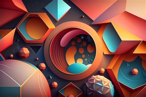 Premium Ai Image 3d Rendering Of Futuristic Abstract Structure With