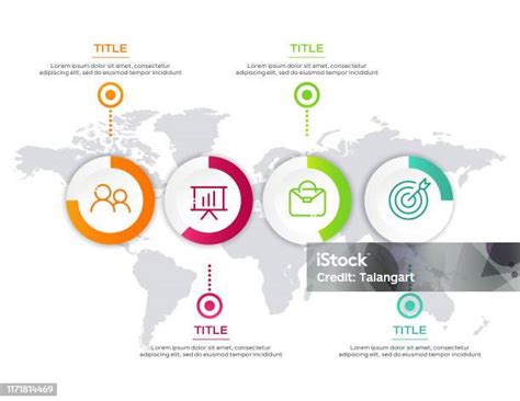 프리젠 테이션 비즈니스 인포 그래픽 템플릿 그래프의 추상 요소 단계 옵션 부품 또는 프로세스와 다이어그램 벡터 일러스트레이션 0명에 대한 스톡 벡터 아트 및 기타 이미지