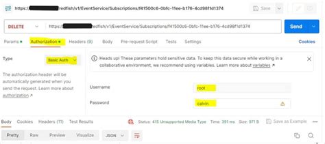 PowerEdge Deleting A Redfish Subscription In IDRAC Using API In Postman Dell Philippines