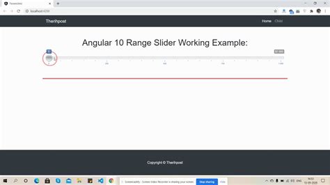 Angular 10 Range Slider Working Example Youtube