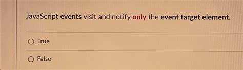 Solved Javascript Events Visit And Notify Only The Event
