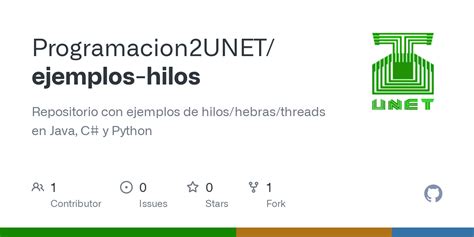Github Programacion2unetejemplos Hilos Repositorio Con Ejemplos De Hiloshebrasthreads En