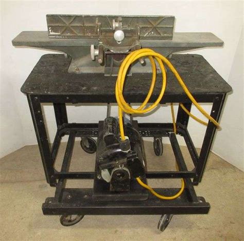 6 Shopmaster Jointer Planer Mounted On A Roller Cart With 5 Wheels 1