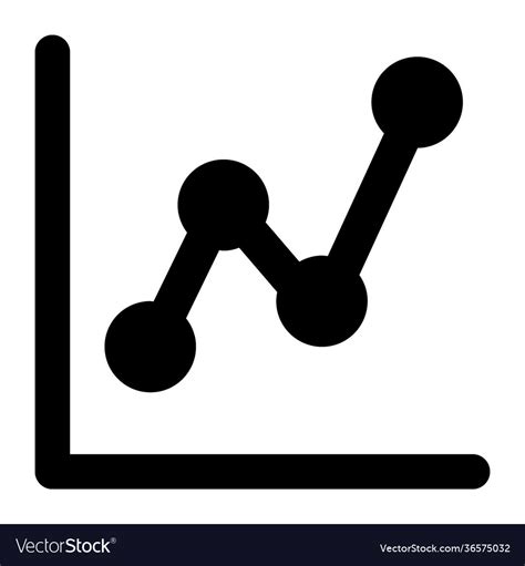 Polyline Chart Royalty Free Vector Image Vectorstock