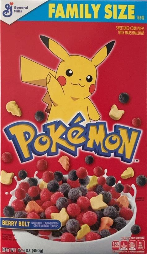 Pokemon Berry Bolt Cereal General Mills