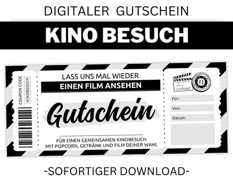 Gutschein Kino Zum Ausdrucken Atemberaubend Kinogutschein Vorlage Für