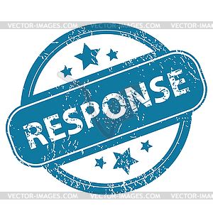 RESPONSE Round Stamp Vector Clipart
