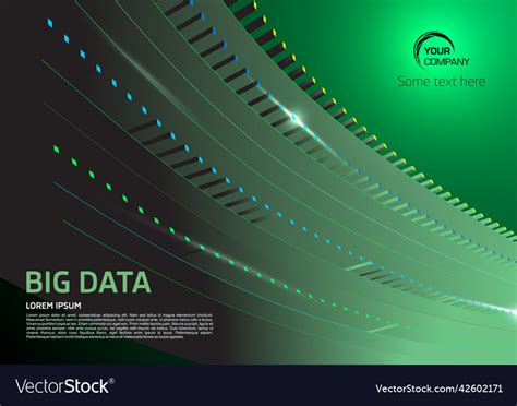 Big Data Abstract Background Sorting Flow Vector Image