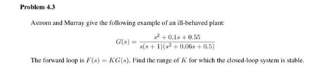 Solved Do 54 Problem54for The Transfer Functions Of