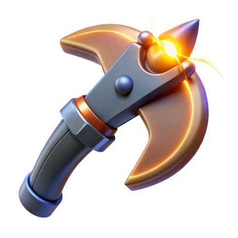 Glowing Fantasy Axe Render Illustration 55777030 Png