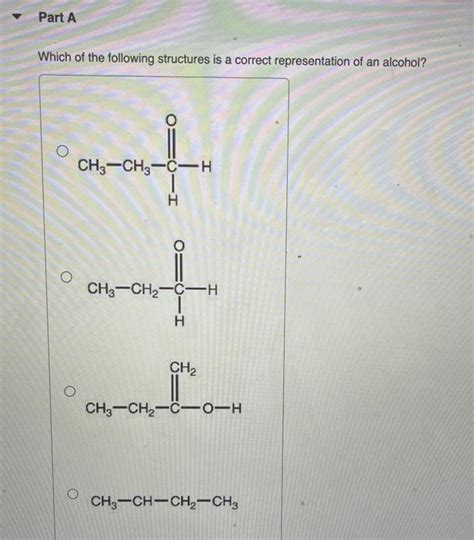 Solved Part A Which Of The Following Structures Is A Correct Chegg Com